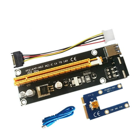 fashionhome Color Random PCI-E Extender Mini PCI-E Riser Card 1x to 16x ...