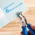 12 Pieces Single Hole Punch Handheld 1/4 Inch Hole Paper Punch with ...