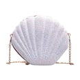 AZXY Shell Sparkle Crossbody Bag, Shiny Mini Shoulder Purse for Ladies ...