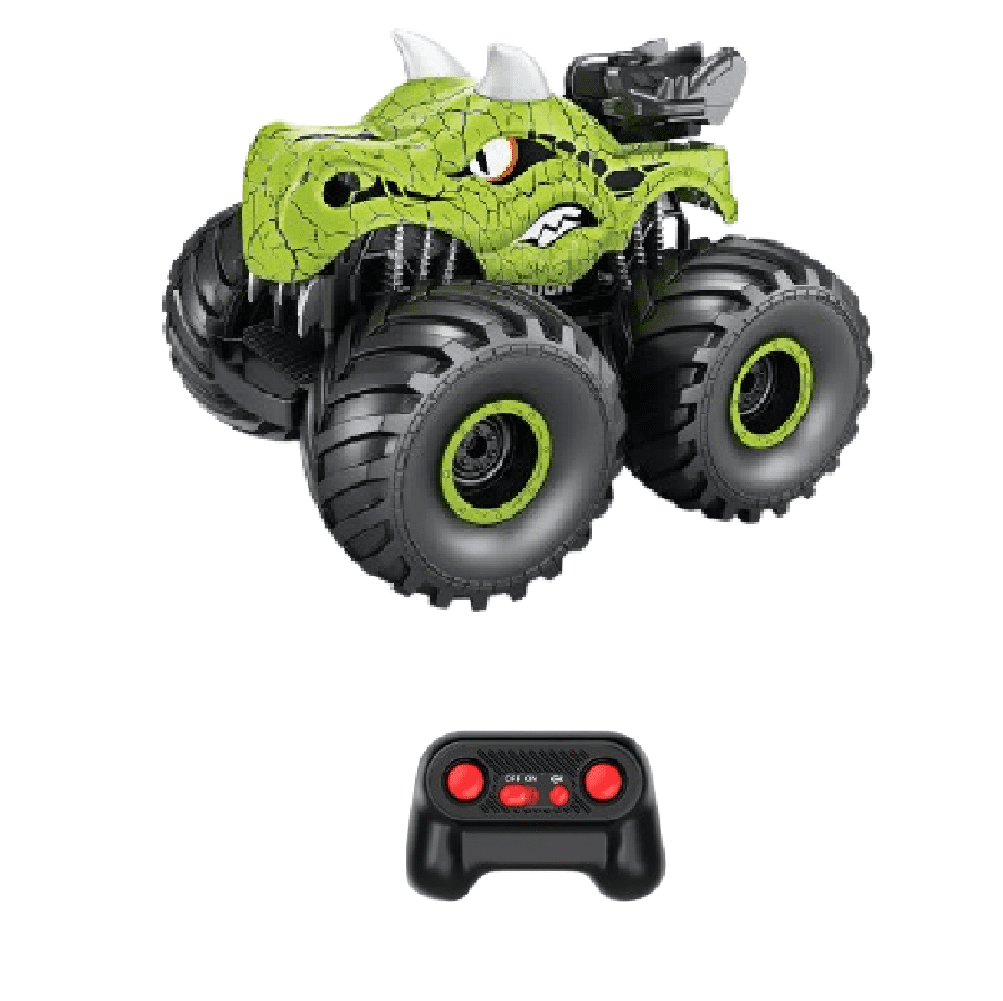 Carros De Control Remoto Dinosaurio Con Luz, Spray Y Batería verde ...