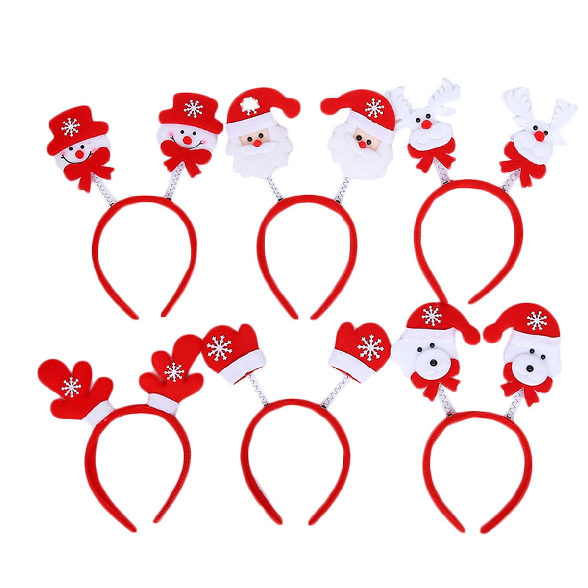 Christmas Hair Bands 6PCS Holiday Headbands for Christmas Holiday New ...