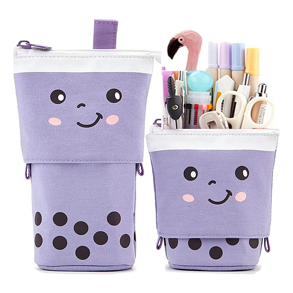 1 PCS Cute Pencil Case Standing Pen Holder Cute Stuff Stand Up Pencil ...