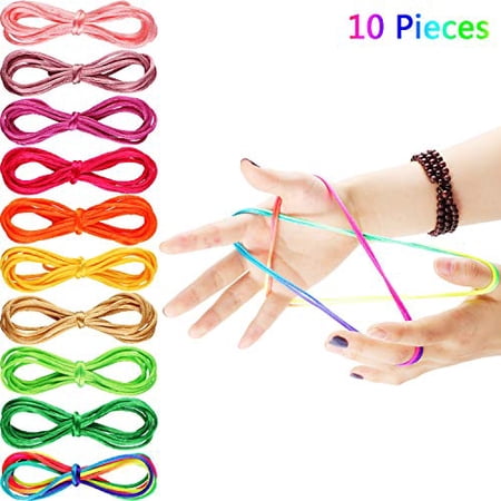 10 Pieces Cats Cradle String Finger Game String String Toy Supplies， 65 ...