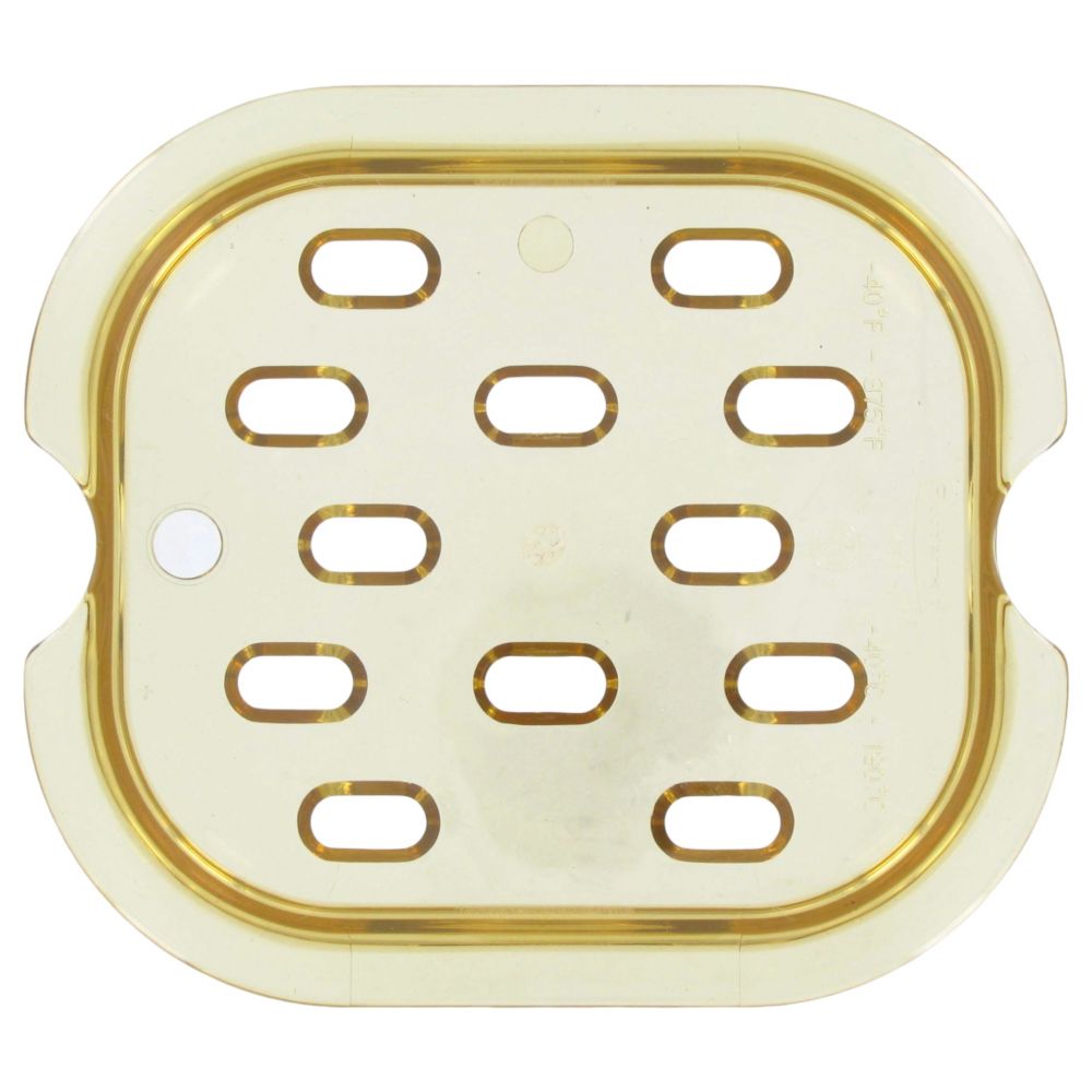 RUBBERMAID FG345600AMBR Sixth Size Drain Tray,Amber - Walmart.com ...