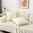 22×22 Inch Decorative Throw Pillow Cover Set, Soft Corduroy Fabric ...