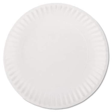 AJM Packaging Corporation 10100 9 in. dia. Paper Plates - White (10 ...