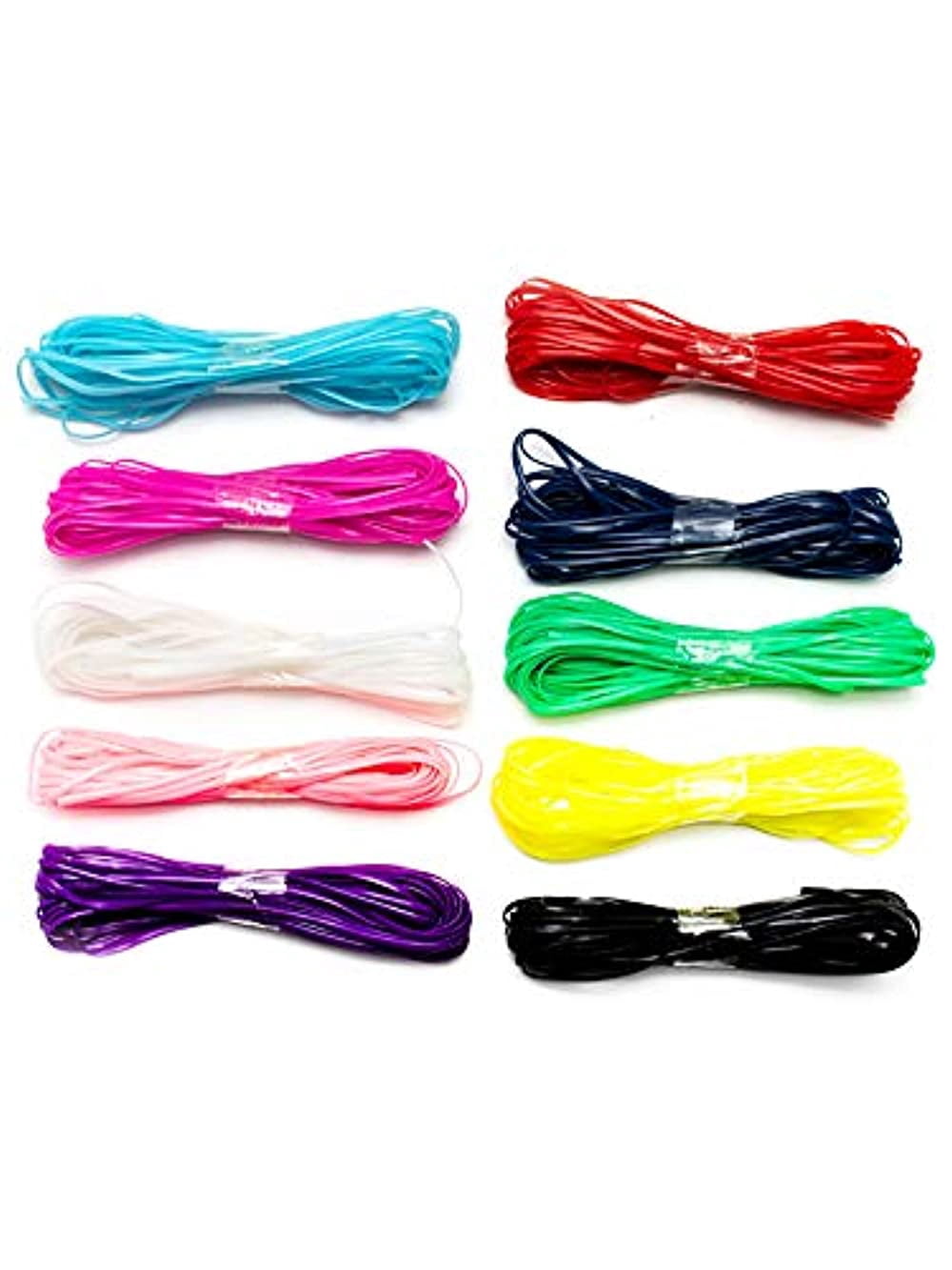 Cousin DIY Fun Packs 80 Yard Multi-Craft Lace Lanyard String, 10 Colors ...
