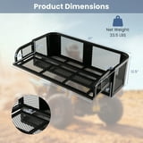 Costway ATV UTV Steel Cargo Hunting Rear Drop Basket Rack: Durable ...