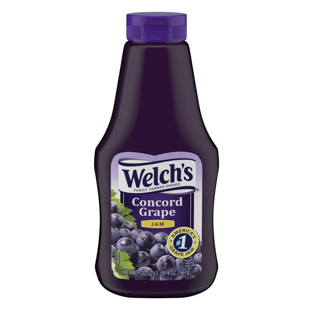 Welch's Concord Grape Jam, 20 oz Squeeze Bottle - Walmart.com