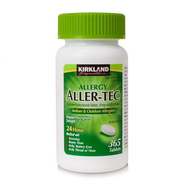 Kirkland Signature Aller-Tec, 365 Tablets HSA/FSA Eligible - Walmart.com