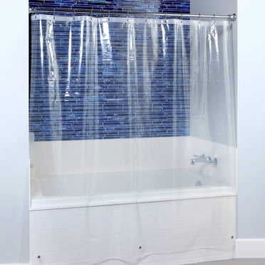 Kenney® Medium Weight PEVA Shower Curtain Liner, 70" W x 72" H, Clear ...