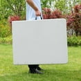 Winado 6ft Folding Table, Portable Picnic Party Dining Camp White Table ...