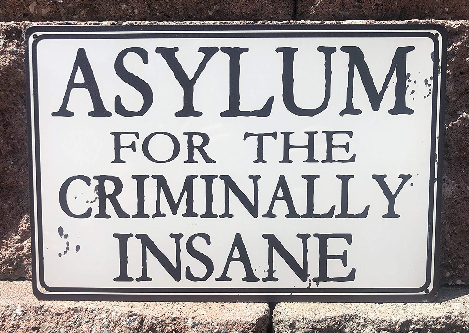 Insane Asylum Sign