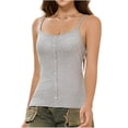 Antinious Women Round Neck Camisole Sleeveless Built In Pad Inner Daily ...