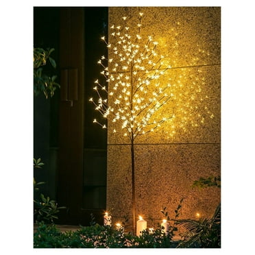 Epicgadget 4 FT Cherry Blossom Lighted Tree with Warm White LED Lights ...
