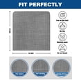 Dark Gray Solid Chair Back Covers Set of 1 Minimalist Cloth Cool Gray ...