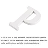 White Wood Letters 3 Inch, Wood Letters for DIY Party Projects (P ...