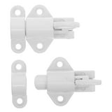 HOMEMAXS 1 Pair Aluminum Alloy Self-Closing Latches Automatic Spring ...