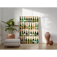 Affixzi Wine Bottle Wall Art, Colorful Modern Kitchen Decor, Decorative ...