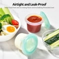 U-Taste 2oz×2 Silicone Food Containers Set: Mini Kitchen Storage with ...