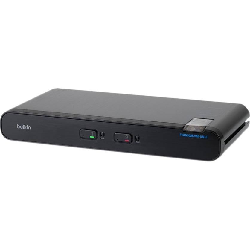 Belkin Universal Secure KVM Switch, 2 Port, Single Head - Walmart.com ...