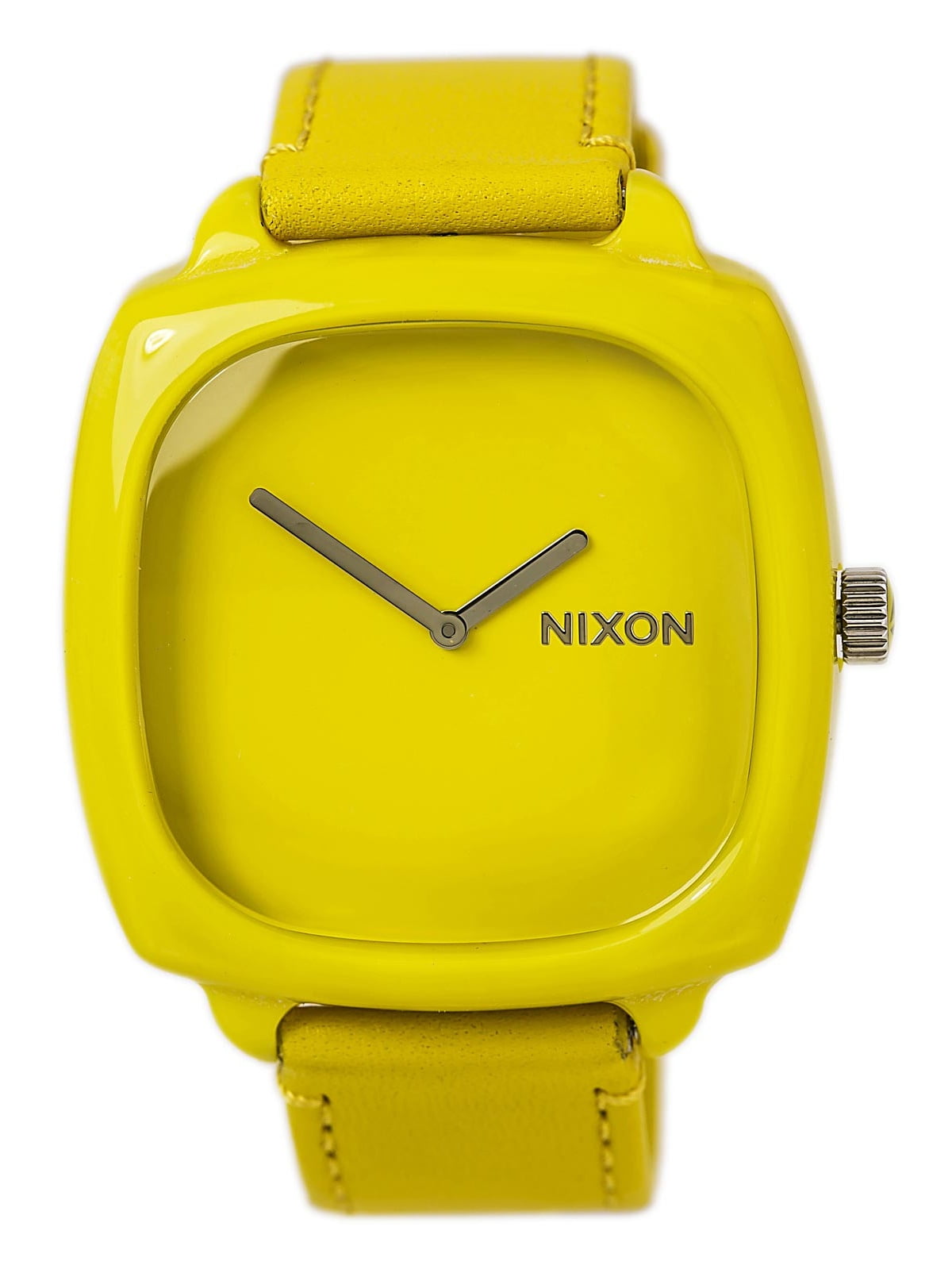 Nixon Women's A167640 The Shutter Yellow Dial Yellow Leather Strap ...