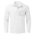 Uayotse Mens Long Sleeve Button Up Shirt Wrinkle Free Casual Shirt For