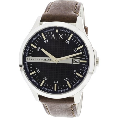Armani Exchange Men's Hampton AX2133 Brown Leather Japanese Quartz ...
