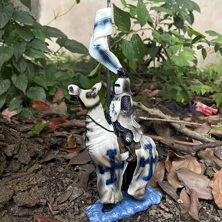 Gothic Statues Knight Gnomes Guard Garden Sculptures,Resin Knight ...