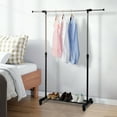 Ktaxon Movable Stainless Steel Expandable Clothes Rack with Stand ...