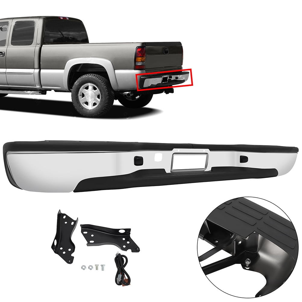 CCIYU Rear Step Bumper fits for Silverado/for GMC Sierra 1500 4.3L 4.8L ...