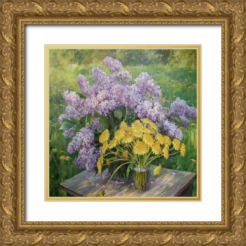 Smirnov, Igor 12x12 Gold Ornate Wood Framed with Double Matting Museum ...