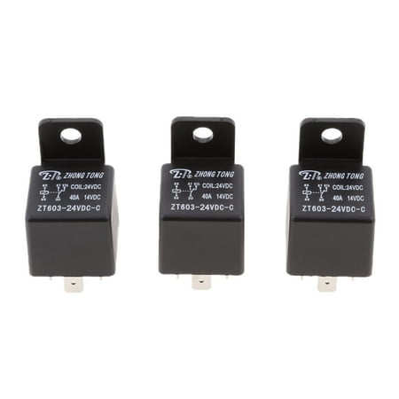 Guardoinrt 3 Pieces Heavy Duty 24V 40AMP Pin Electronic Boat SPDT Auto ...