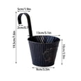 Vintage Metal Hanging Flower Pot Decorative Iron Bucket Planter for ...