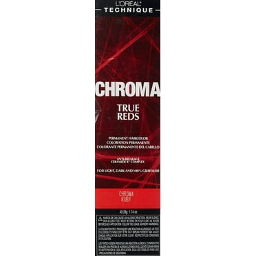 L'oreal Paris Chroma True Reds Permanent Hair Color, Cayenne, 1.74 Oz ...