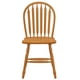 Light Oak Solid Wood Windsor Arrowback Dining Chairs (Set Of 2 ...