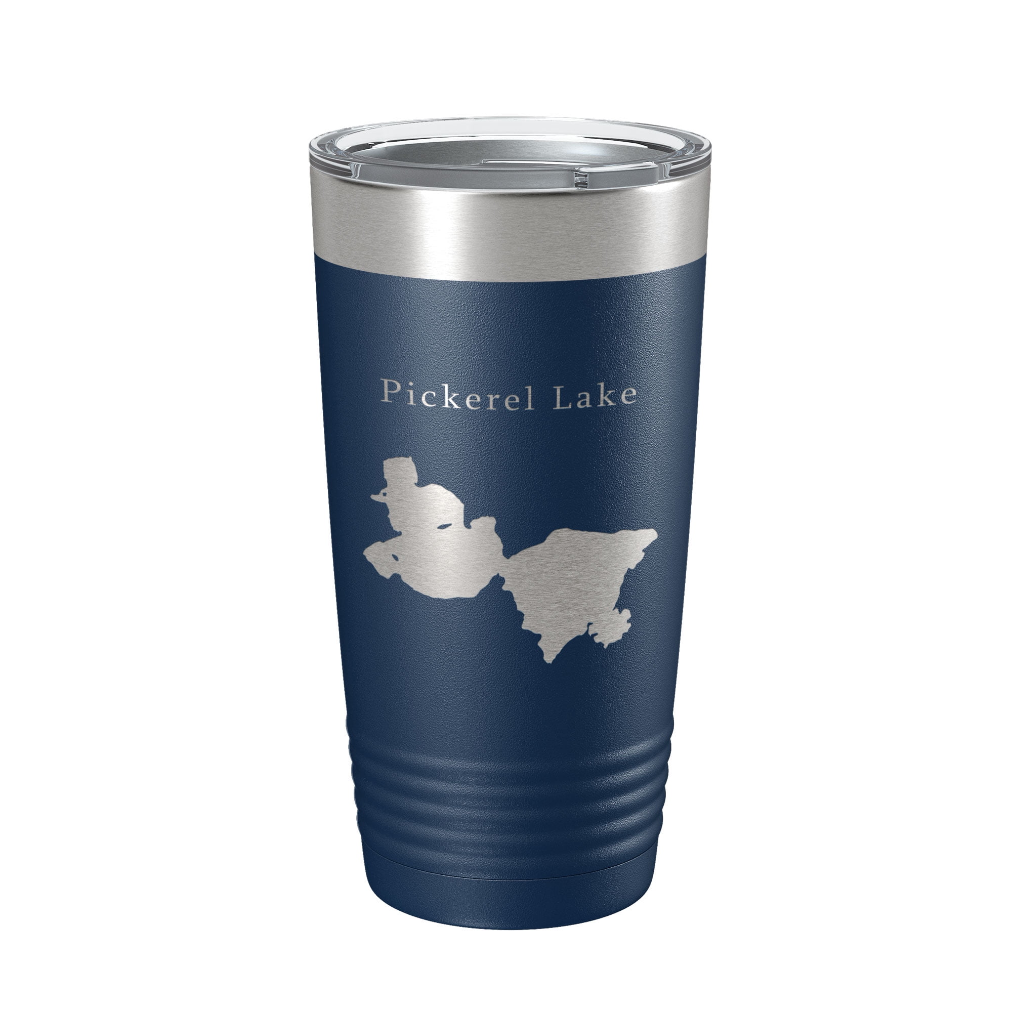 Pickerel Lake Map Tumbler Travel Mug Insulated Laser Engraved Coffee ...