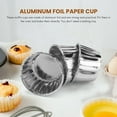 50Pcs Aluminum Foil Cupcake Cups Disposable Muffin Liners Baking Cups ...