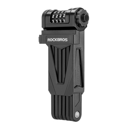 Foldable Lock Moto Chain 4 digits Combinations Compact Deeper 8 Joints ...