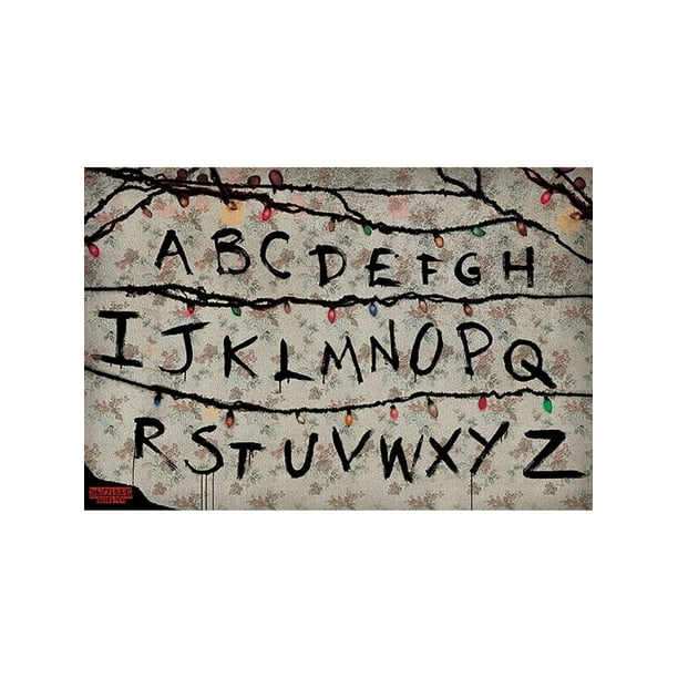 Stranger Things Alphabet Poster
