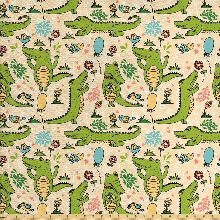 Alligator Print Fabric