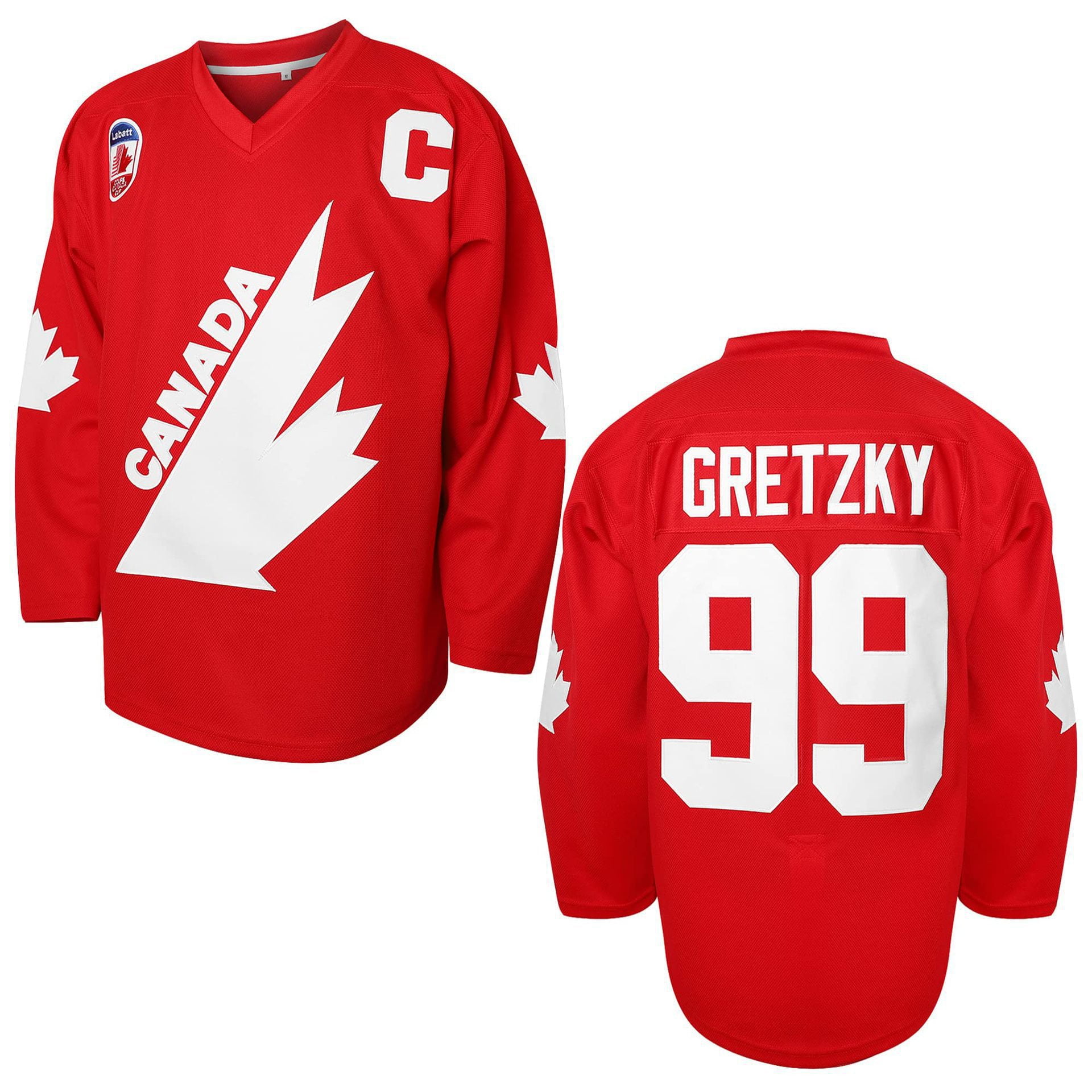 Click here for Discount Time Gretzky Hockey Jersey No.99 Red Mapl... prices