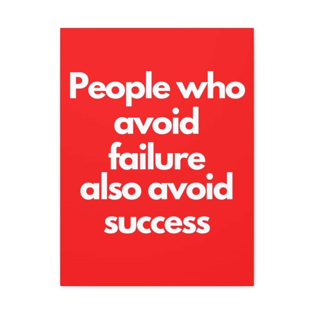 Inspirational Wall Art Avoid Failure Avoid Success Motivation Wall ...