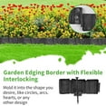 DSTESS Garden Edging Border,16ft Long Plastic Landscape Edging No Dig ...
