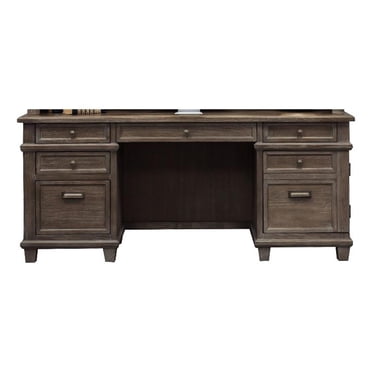 Martin Furniture Credenza Wood Office Desk Writing Table Storage Desk ...