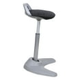 Alera Sit to Stand Perch Stool, Black with Silver Base - Walmart.com