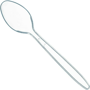 Elegani CLEAR Plastic Disposable Serving Spoon, 12in (2-Pack) - Walmart.com