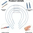 4" Interchangeable Aluminum Circular Knitting Needles Set,13 Pairs 3 ...
