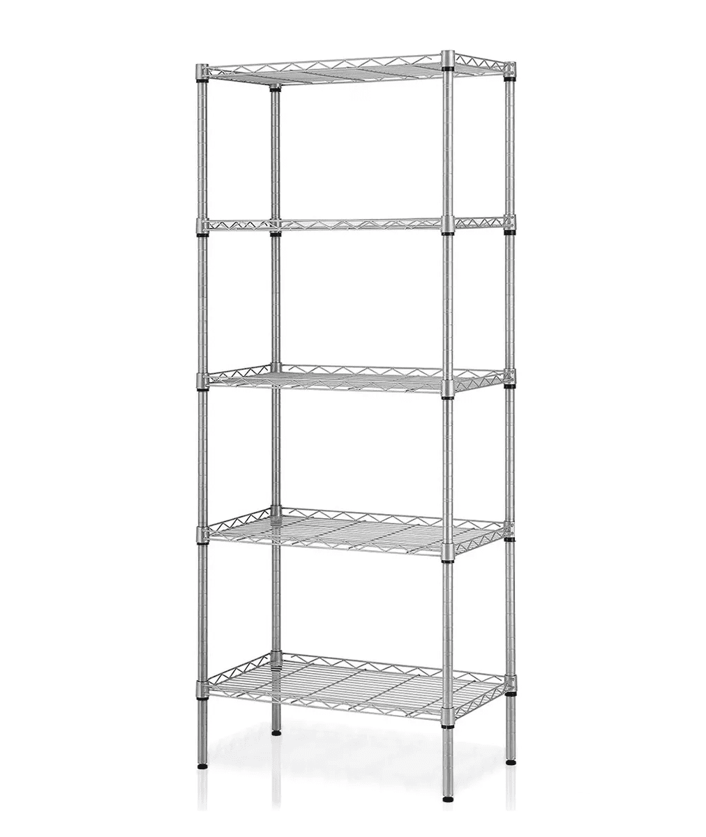 Estante Organizador Metálico De 5 Niveles De Cocina Baño Plata | Bodega ...