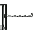 HSS Steel Wire Shelf Swing Bar 13" Length Fits 7/8" Pole Diameter Black ...